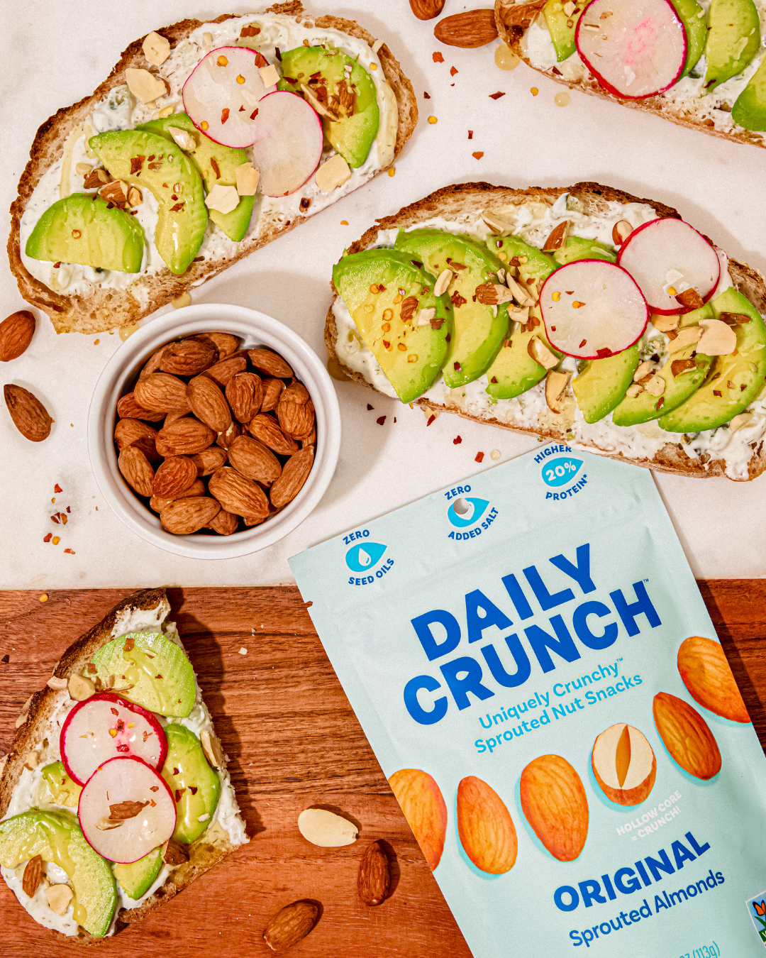 Toast 3 ways - Daily Crunch