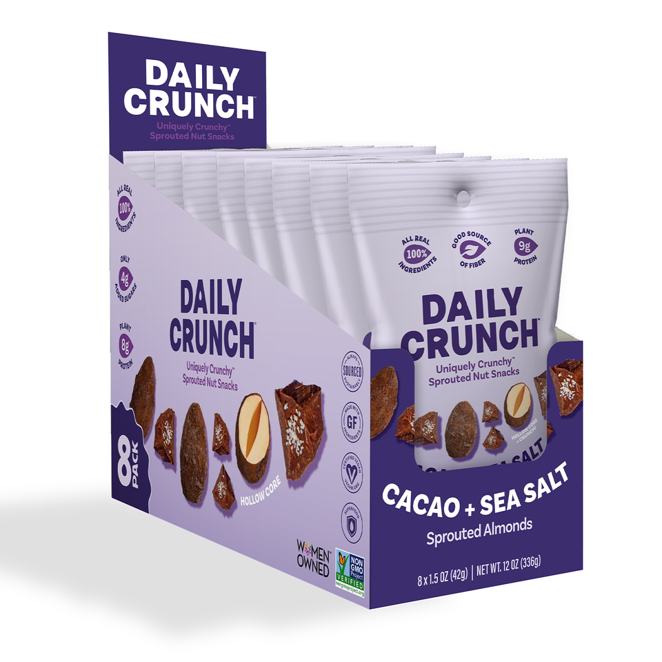 Daily Crunch MINI CACAO + SEA SALT (12 Bags) - Daily Crunch