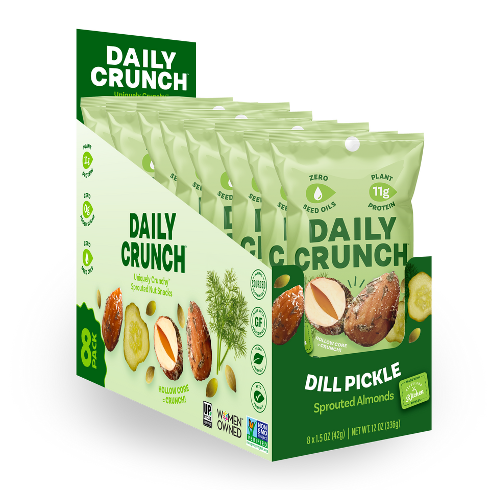 Daily Crunch Dill Pickle Sprouted Almonds - Daily Crunch